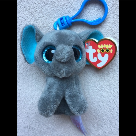 Ty Beanie Boo | Other | Ty Beanie Boo Elephants Peanut Elfie Key Clip ...
